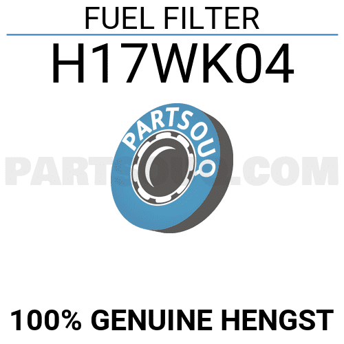 FUEL FILTER H17WK04 | Hengst Parts | PartSouq