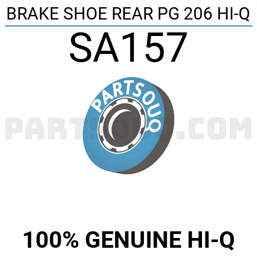 BRAKE SHOE REAR PG 206 HI-Q SA157 | Hi-Q Parts | PartSouq
