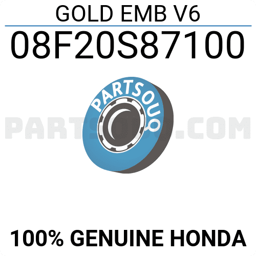 GOLD EMB V6 08F20S87100 | Honda Parts | PartSouq