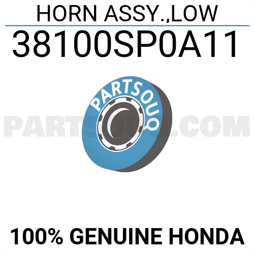 HORN ASSY.,LOW 38100SP0A11 | Honda Parts | PartSouq