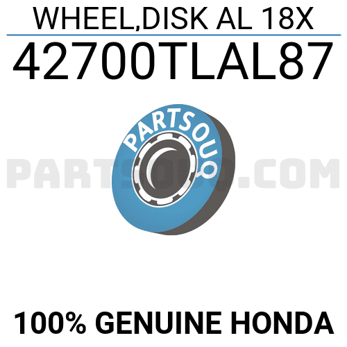 WHEEL,DISK AL 18X 42700TLAL87 | Honda Parts | PartSouq
