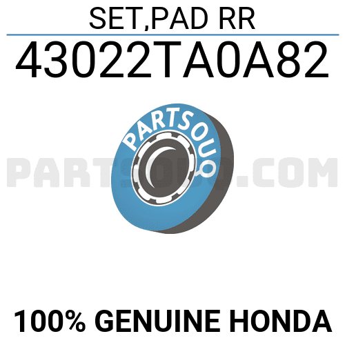 SET,PAD RR 43022TA0A82 | Honda Parts | PartSouq