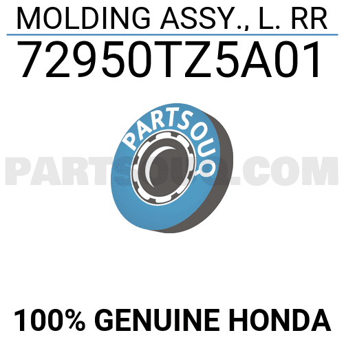 MOLDING ASSY., L. RR 72950TZ5A01 | Honda Parts | PartSouq