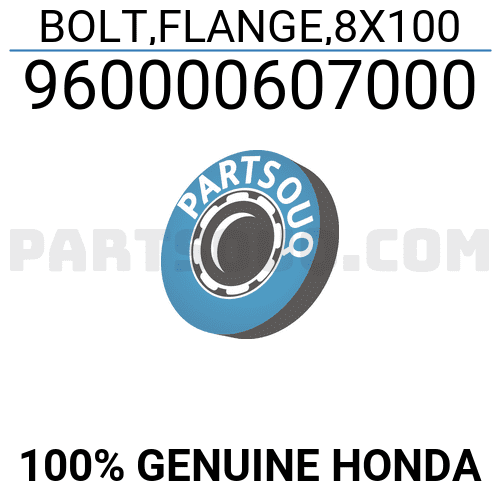 BOLT,FLANGE,8X100 960000607000 | Honda Parts | PartSouq