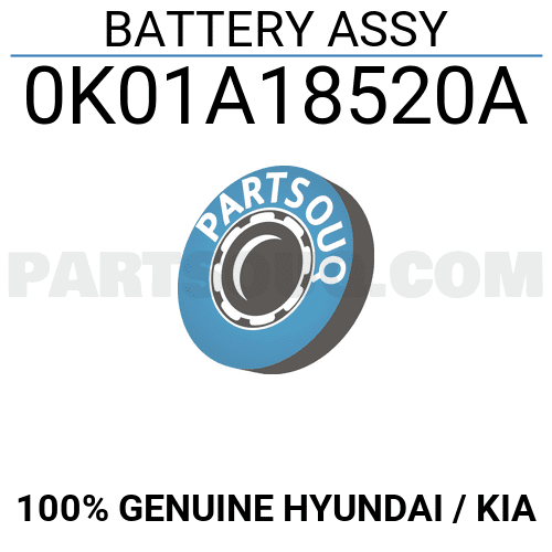 BATTERY ASSY 0K01A18520A | Hyundai / KIA Parts | PartSouq