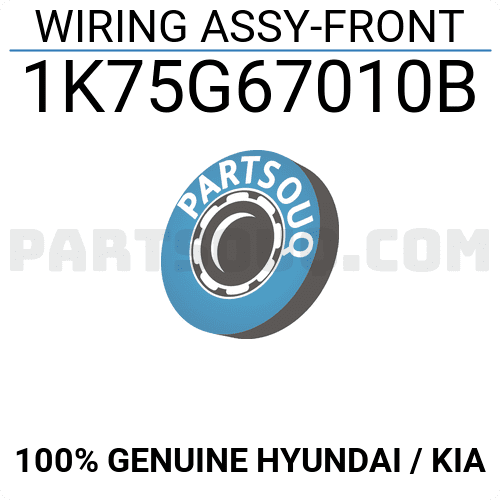 WIRING ASSY-FRONT 1K75G67010B | Hyundai / KIA Parts | PartSouq