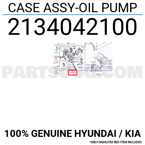 CASE ASSY-OIL PUMP 2134042100 | Hyundai / KIA Parts | PartSouq