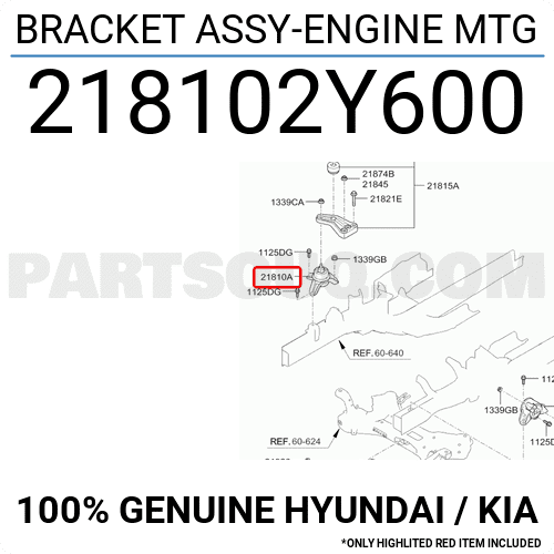 BRACKET ASSY-ENGINE MTG 218102Y600 | Hyundai / KIA Parts | PartSouq