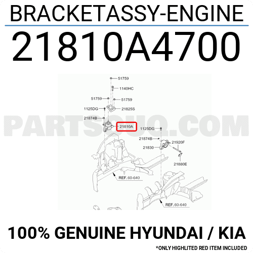BRACKETASSY-ENGINE 21810A4700 | Hyundai / KIA Parts | PartSouq