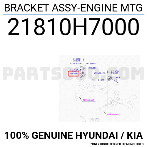 BRACKET ASSY-ENGINE MTG 21810H7000 | Hyundai / KIA Parts | PartSouq