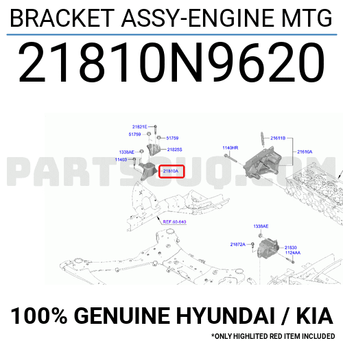 BRACKET ASSY-ENGINE MTG 21810N9620 | Hyundai / KIA Parts | PartSouq