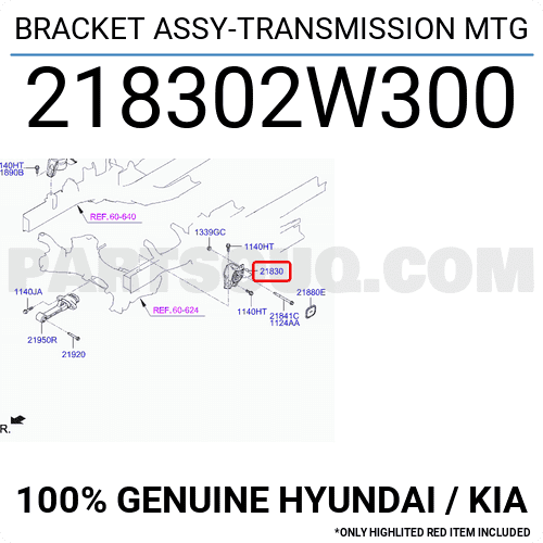 BRACKET ASSY-TRANSMISSION MTG 218302W300 | Hyundai / KIA Parts | PartSouq