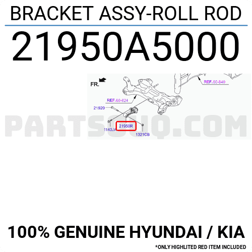 BRACKET ASSY-ROLL ROD 21950A5000 | Hyundai / KIA Parts | PartSouq