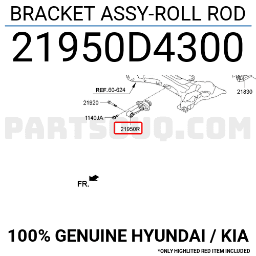 BRACKET ASSY-ROLL ROD 21950D4300 | Hyundai / KIA Parts | PartSouq