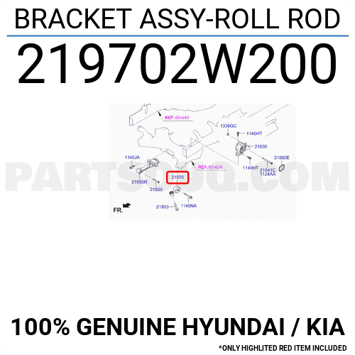 BRACKET ASSY-ROLL ROD 219702W200 | Hyundai / KIA Parts | PartSouq