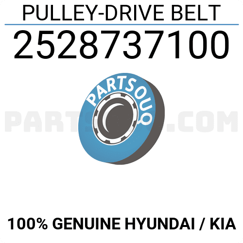PULLEY-DRIVE BELT 2528737100 | Hyundai / KIA Parts | PartSouq