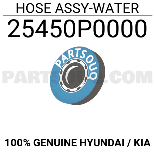 HOSE ASSY-WATER 25450P0000 | Hyundai / KIA Parts | PartSouq