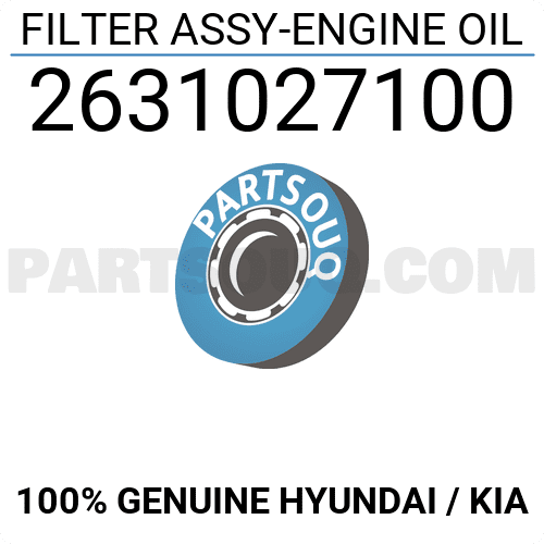 FILTER ASSY-ENGINE OIL 2631027100 | Hyundai / KIA Parts | PartSouq
