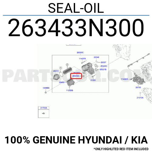 SEAL-OIL 263433N300 | Hyundai / KIA Parts | PartSouq