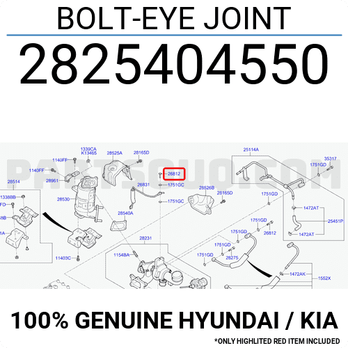 BOLT-EYE JOINT 2825404550 | Hyundai / KIA Parts | PartSouq