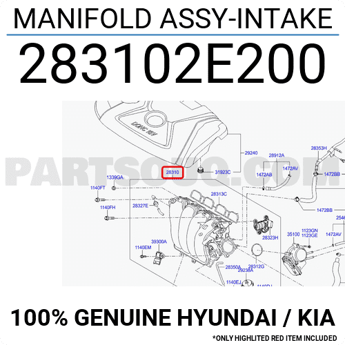 MANIFOLD ASSY-INTAKE 283102E200 | Hyundai / KIA Parts | PartSouq
