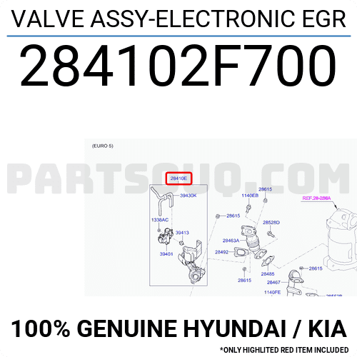 VALVE ASSY-ELECTRONIC EGR 284102F700 | Hyundai / KIA Parts | PartSouq