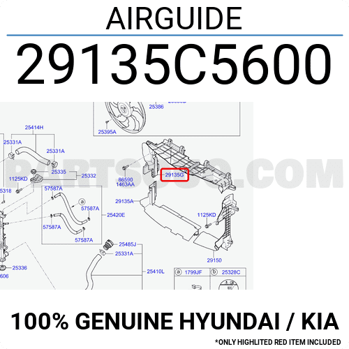 AIRGUIDE 29135C5600 | Hyundai / KIA Parts | PartSouq