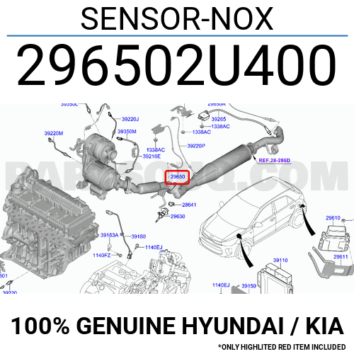 SENSOR-NOX 296502U400 | Hyundai / KIA Parts | PartSouq