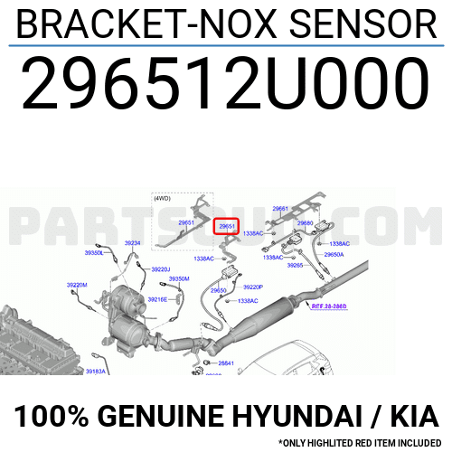 BRACKET-NOX SENSOR 296512U000 | Hyundai / KIA Parts | PartSouq