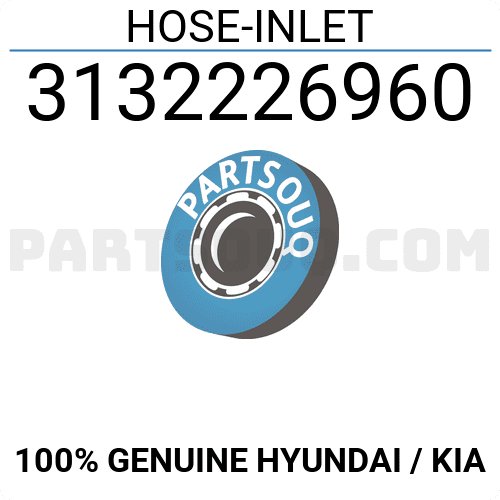 HOSE-INLET 3132226960 | Hyundai / KIA Parts | PartSouq