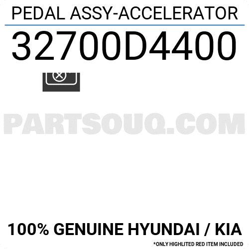 PEDAL ASSY-ACCELERATOR 32700D4400 | Hyundai / KIA Parts | PartSouq