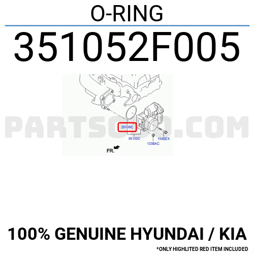 O-RING 351052F005 | Hyundai / KIA Parts | PartSouq