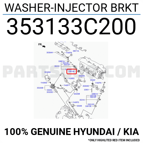WASHER-INJECTOR BRKT 353133C200 | Hyundai / KIA Parts | PartSouq