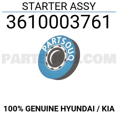 STARTER ASSY 3610003761 | Hyundai / KIA Parts | PartSouq