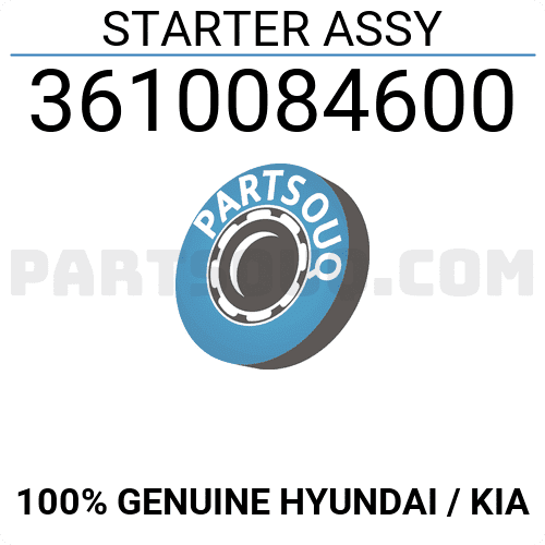 STARTER ASSY 3610084600 | Hyundai / KIA Parts | PartSouq