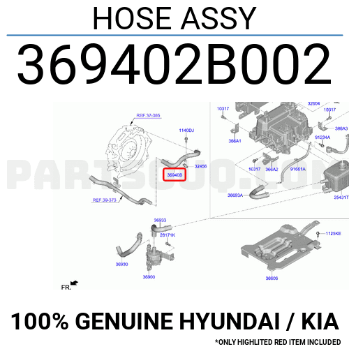 HOSE ASSY 369402B002 | Hyundai / KIA Parts | PartSouq