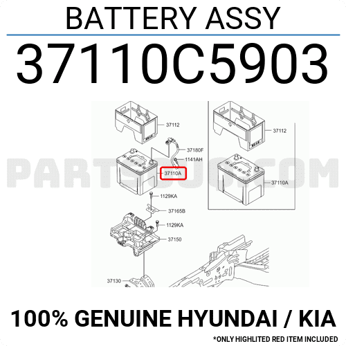 BATTERY ASSY 37110C5903 | Hyundai / KIA Parts | PartSouq