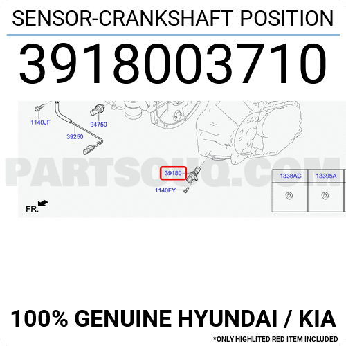 SENSOR-CRANKSHAFT POSITION 3918003710 | Hyundai / KIA Parts | PartSouq