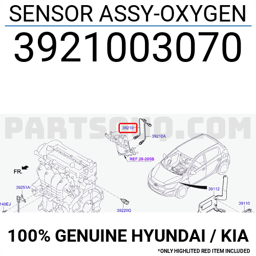 SENSOR ASSY-OXYGEN 3921003070 | Hyundai / KIA Parts | PartSouq