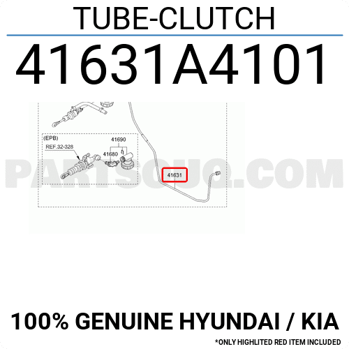 TUBE-CLUTCH 41631A4101 | Hyundai / KIA Parts | PartSouq