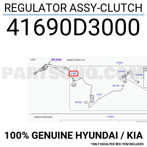 REGULATOR ASSY-CLUTCH 41690D3000 | Hyundai / KIA Parts | PartSouq