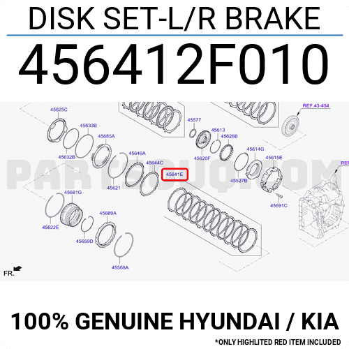 DISK SET-L/R BRAKE 456412F010 | Hyundai / KIA Parts | PartSouq