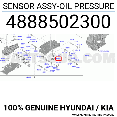 SENSOR ASSY-OIL PRESSURE 4888502300 | Hyundai / KIA Parts | PartSouq