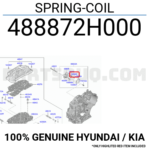SPRING-COIL 488872H000 | Hyundai / KIA Parts | PartSouq