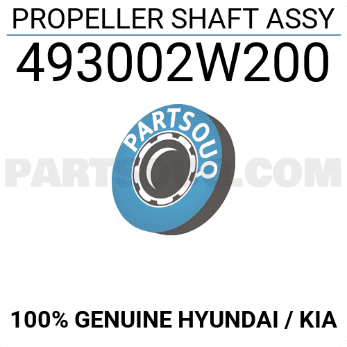 PROPELLER SHAFT ASSY 493002W200 | Hyundai / KIA Parts | PartSouq