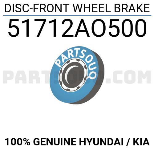 DISC-FRONT WHEEL BRAKE 51712AO500 | Hyundai / KIA Parts | PartSouq