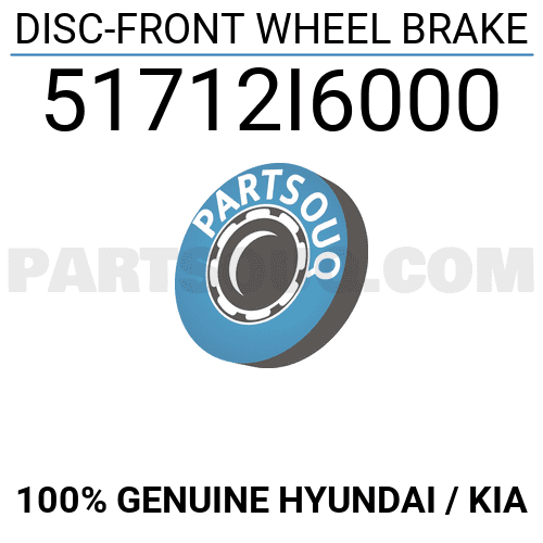 DISC-FRONT WHEEL BRAKE 51712I6000 | Hyundai / KIA Parts | PartSouq