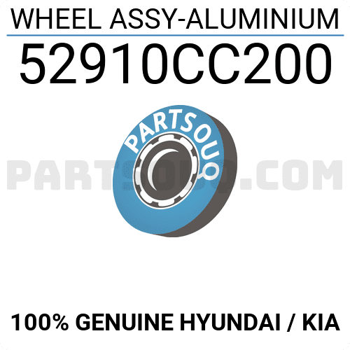 WHEEL ASSY-ALUMINIUM 52910CC200 | Hyundai / KIA Parts | PartSouq