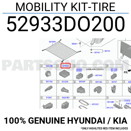 MOBILITY KIT-TIRE 52933DO200 | Hyundai / KIA Parts | PartSouq