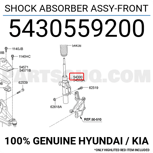 SHOCK ABSORBER ASSY-FRONT 5430559200 | Hyundai / KIA Parts | PartSouq
